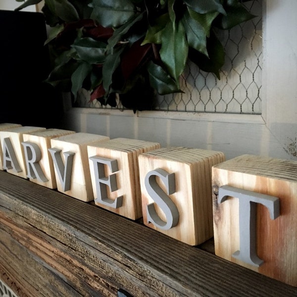 Letter Block Plaques - Etsy