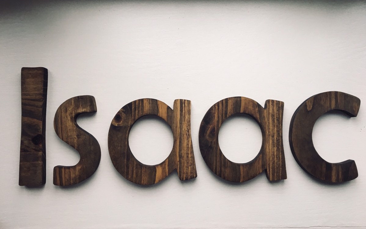 Wooden Letters // Wooden Name Sign - Etsy