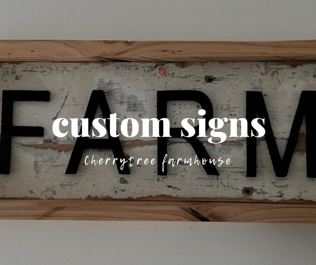 Custom Rustic Signs // Reclaimed Wood Sign - Etsy