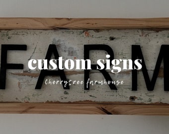 Custom Rustic Sign - Etsy