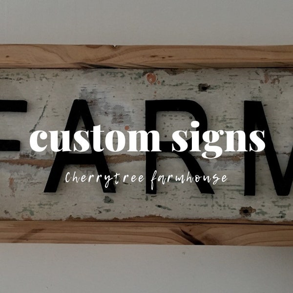 Rustic Farm Sign - Etsy