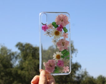 Pressed Real Dried Flower Phone Caseiphone 7 8 Plus X Xr Xs - Etsy