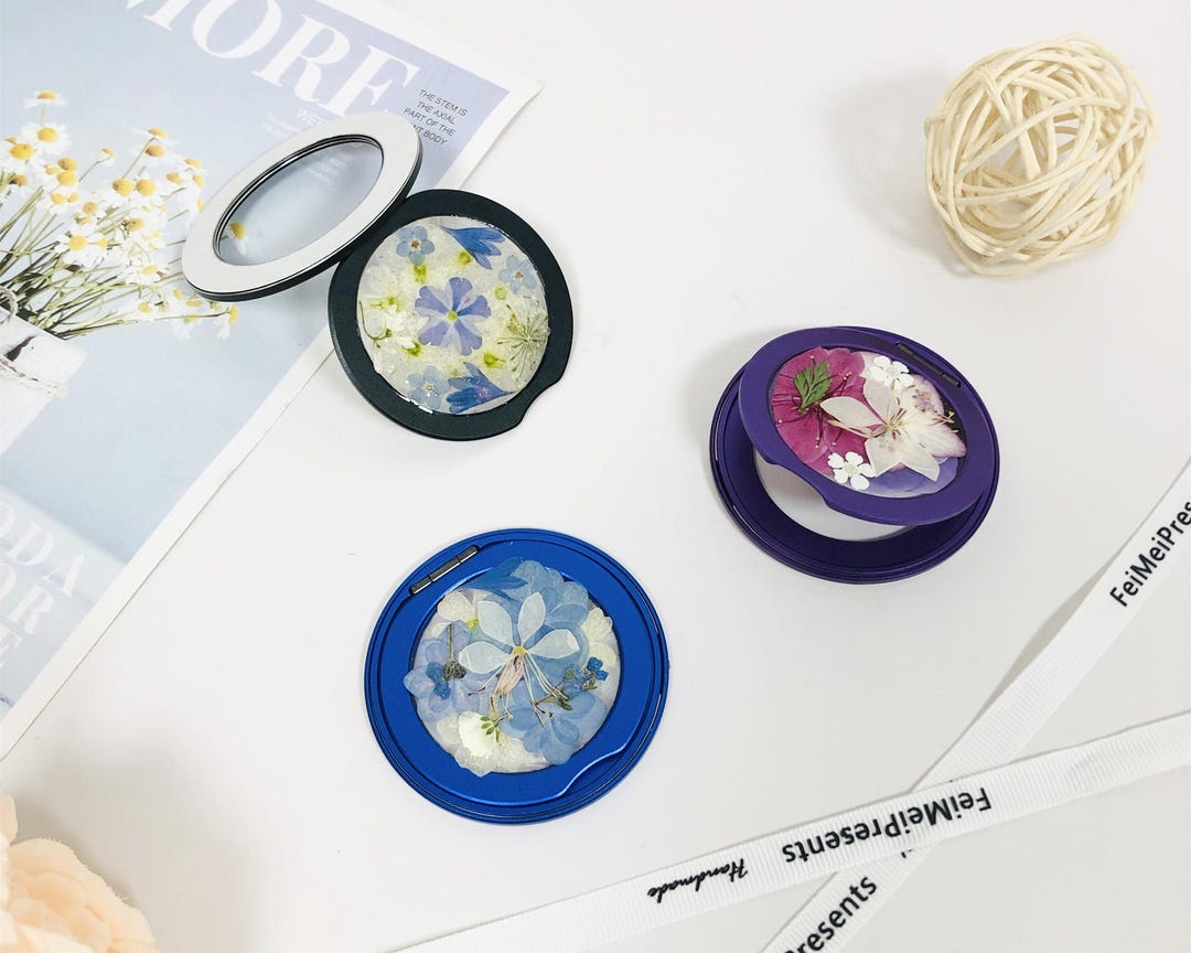 Multiple Styles Pressed Flower 360 Degree Rotating Phone Ring Holder ...