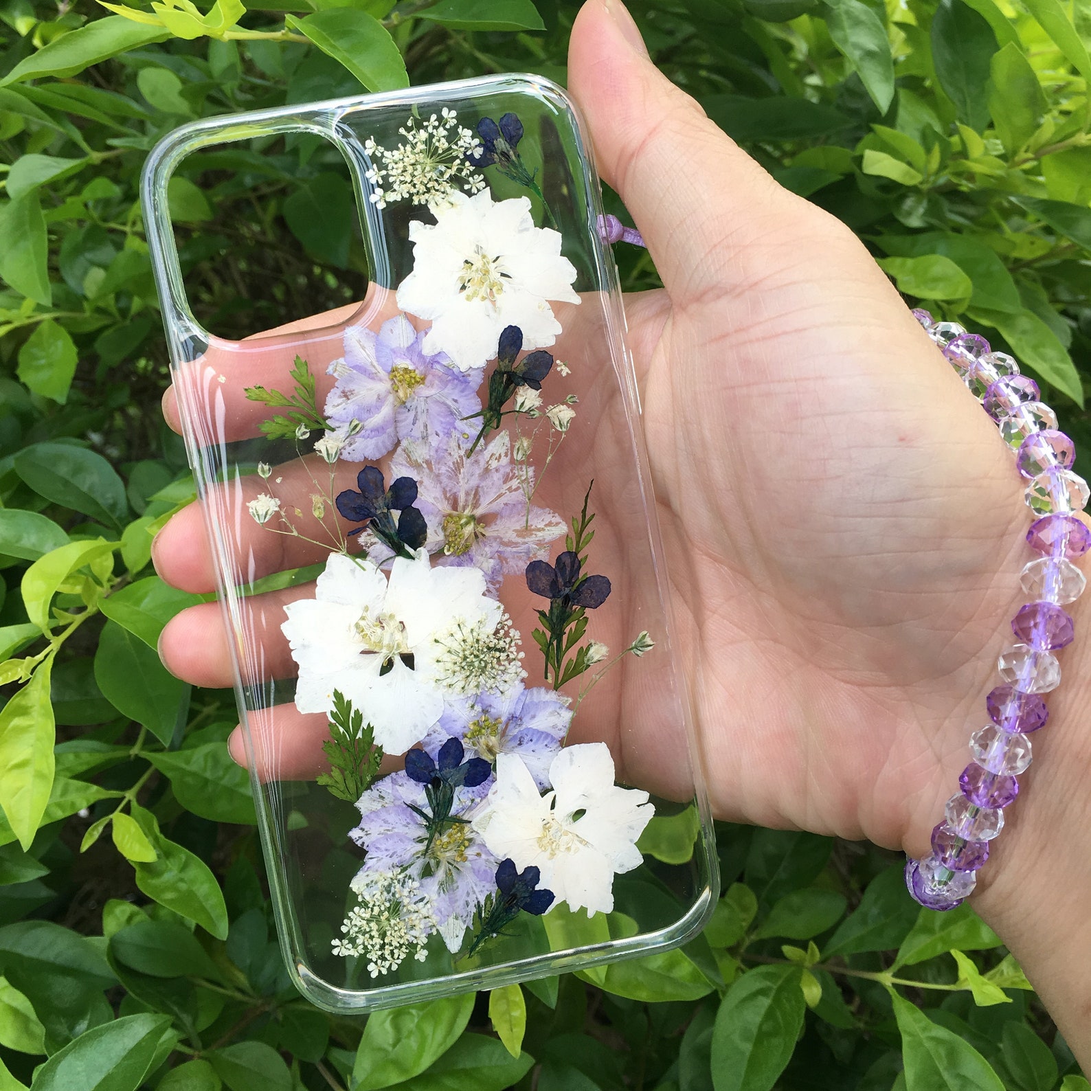 Pressed Flower Phone Casereal Flower Phone Caseiphone 7 8 - Etsy