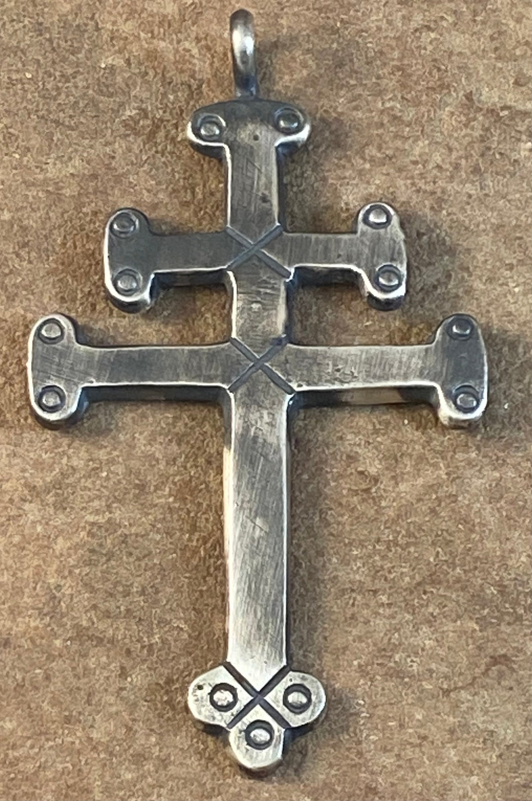Raymond Bitsue Navajo Sterling Silver Isleta Cross Pendant - Etsy