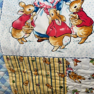 Peter Rabbit Quilt in Vintage Fabric - Etsy
