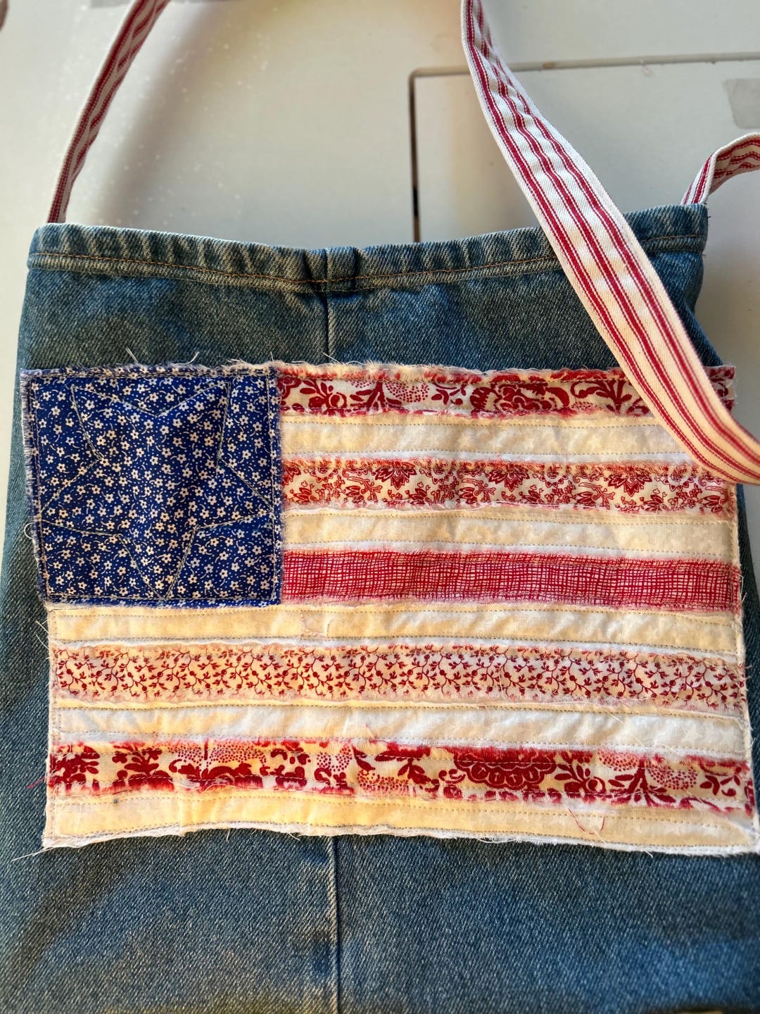 Primitive Upcycled Flag Purse - Etsy