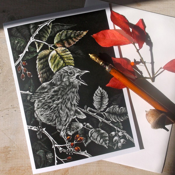 Scratchboard Art - Etsy