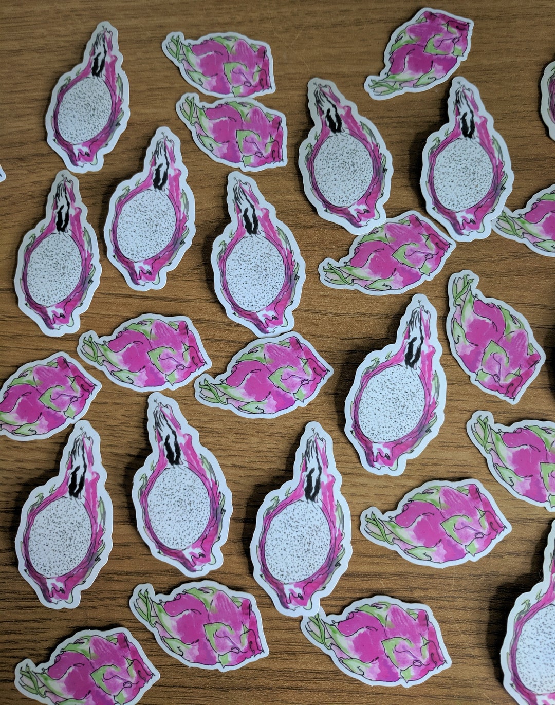 Dragon Fruit Stickers, Planner Stickers, Fruit Stickers , Kawaii ...