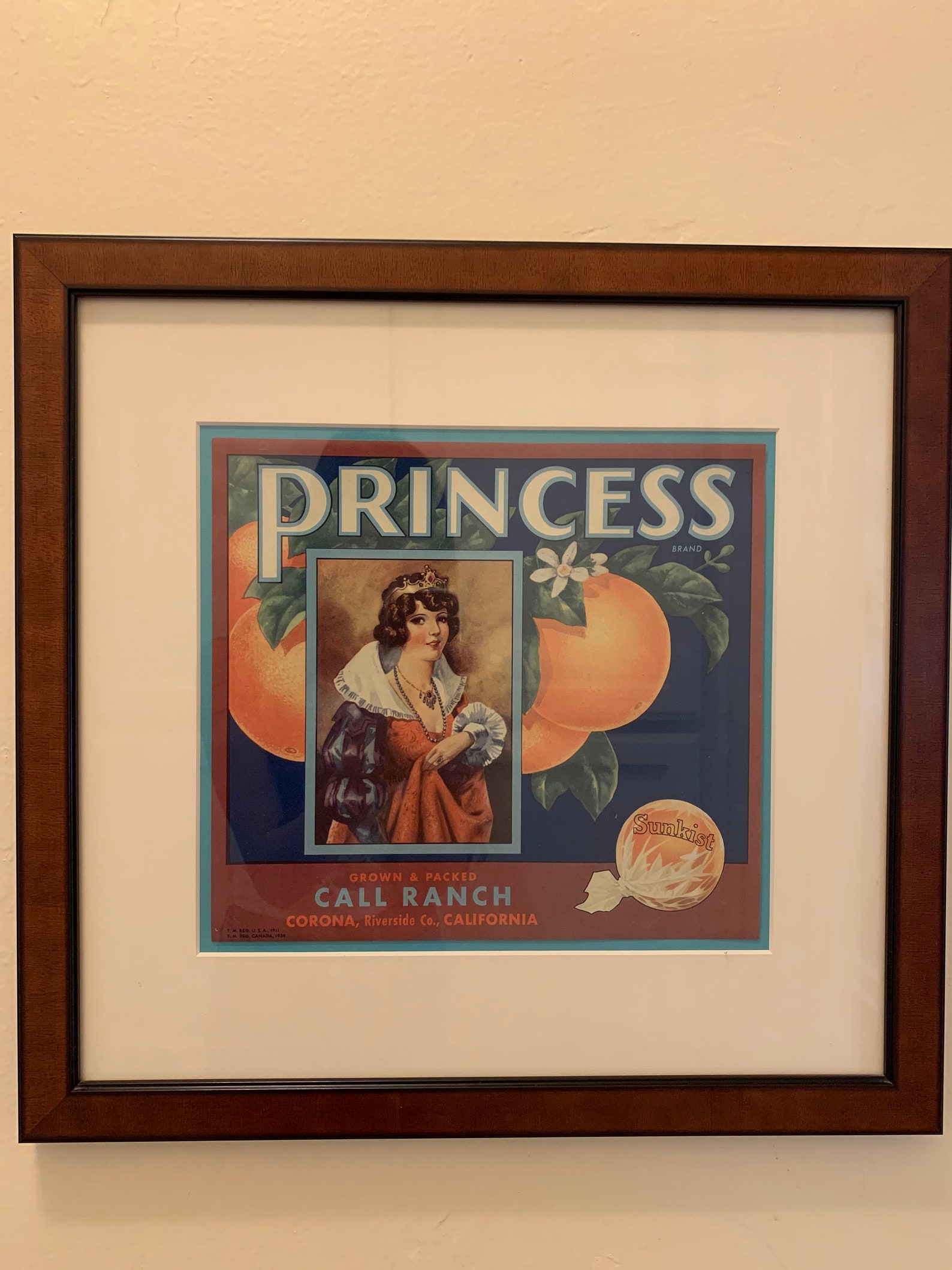 Framed Citrus Label - Etsy