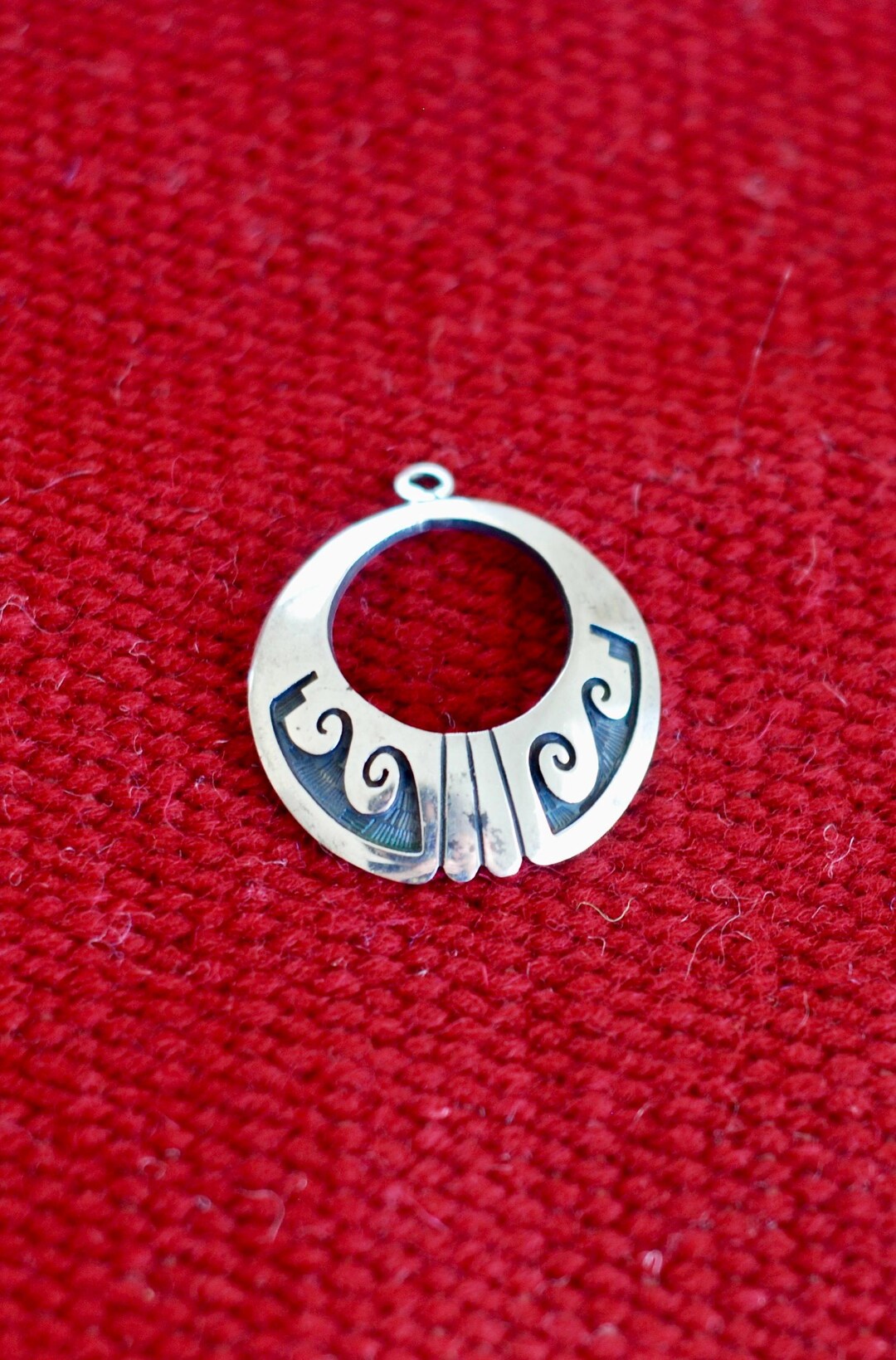 Sterling Silver Hopi Pendant - Etsy