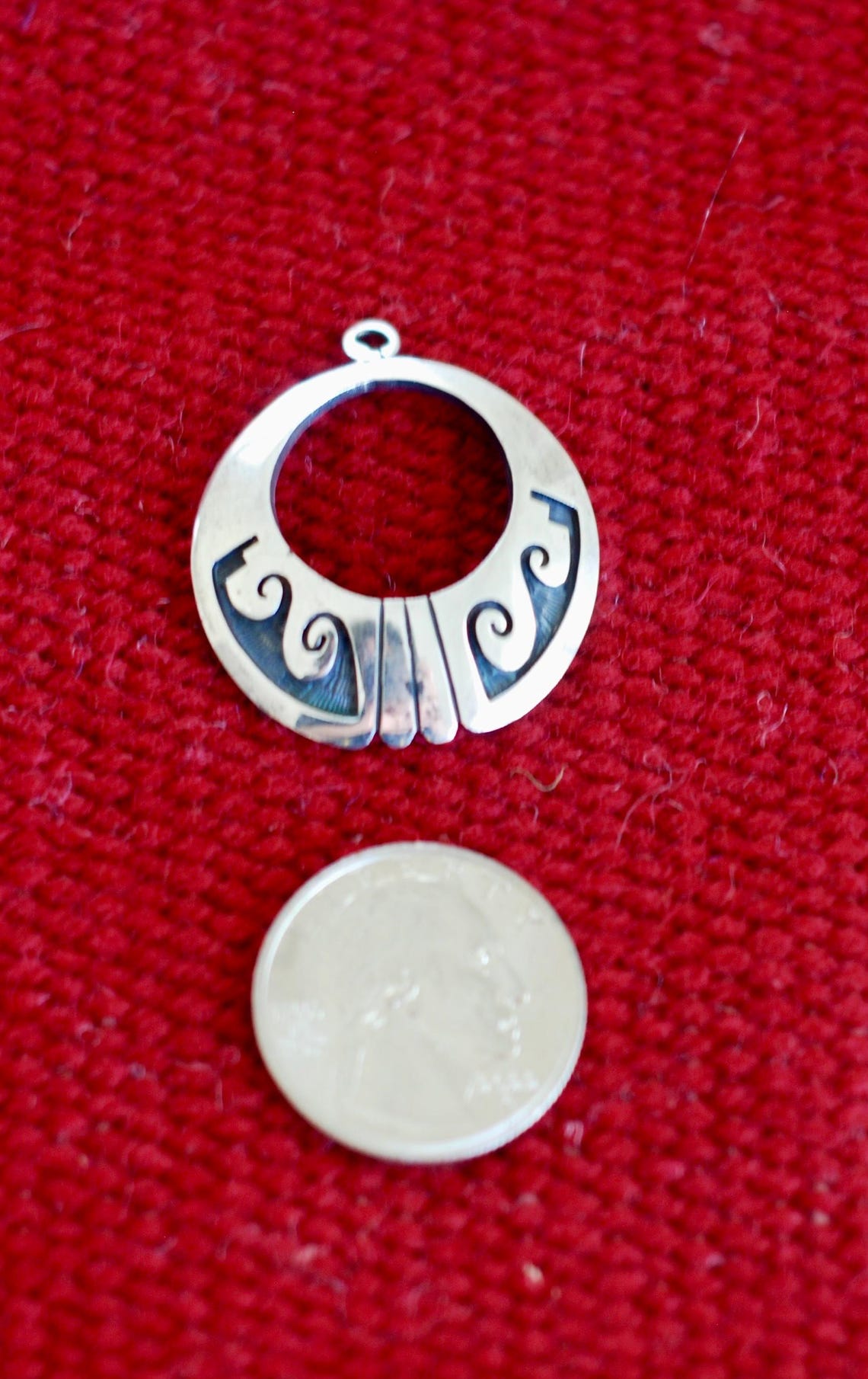 Sterling Silver Hopi Pendant - Etsy