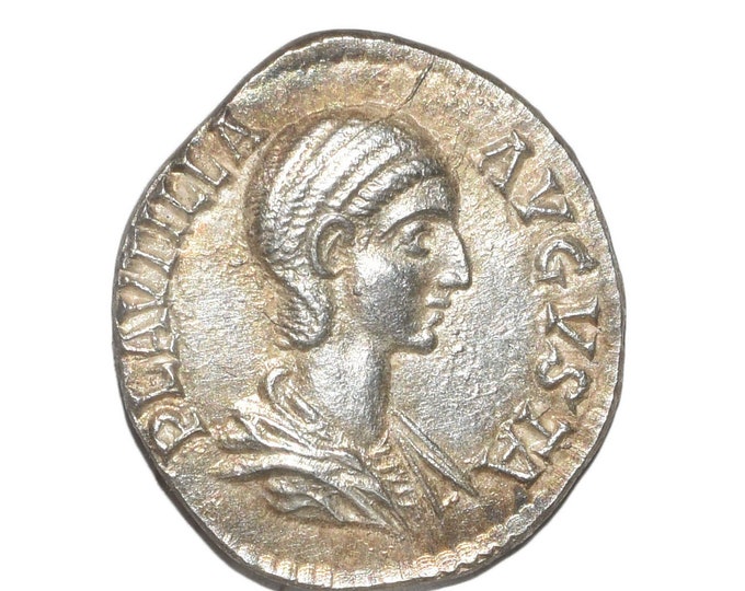 FULVIA PLAUTILLA Wife of Caracalla AR Denarius Museum Reproduction ...