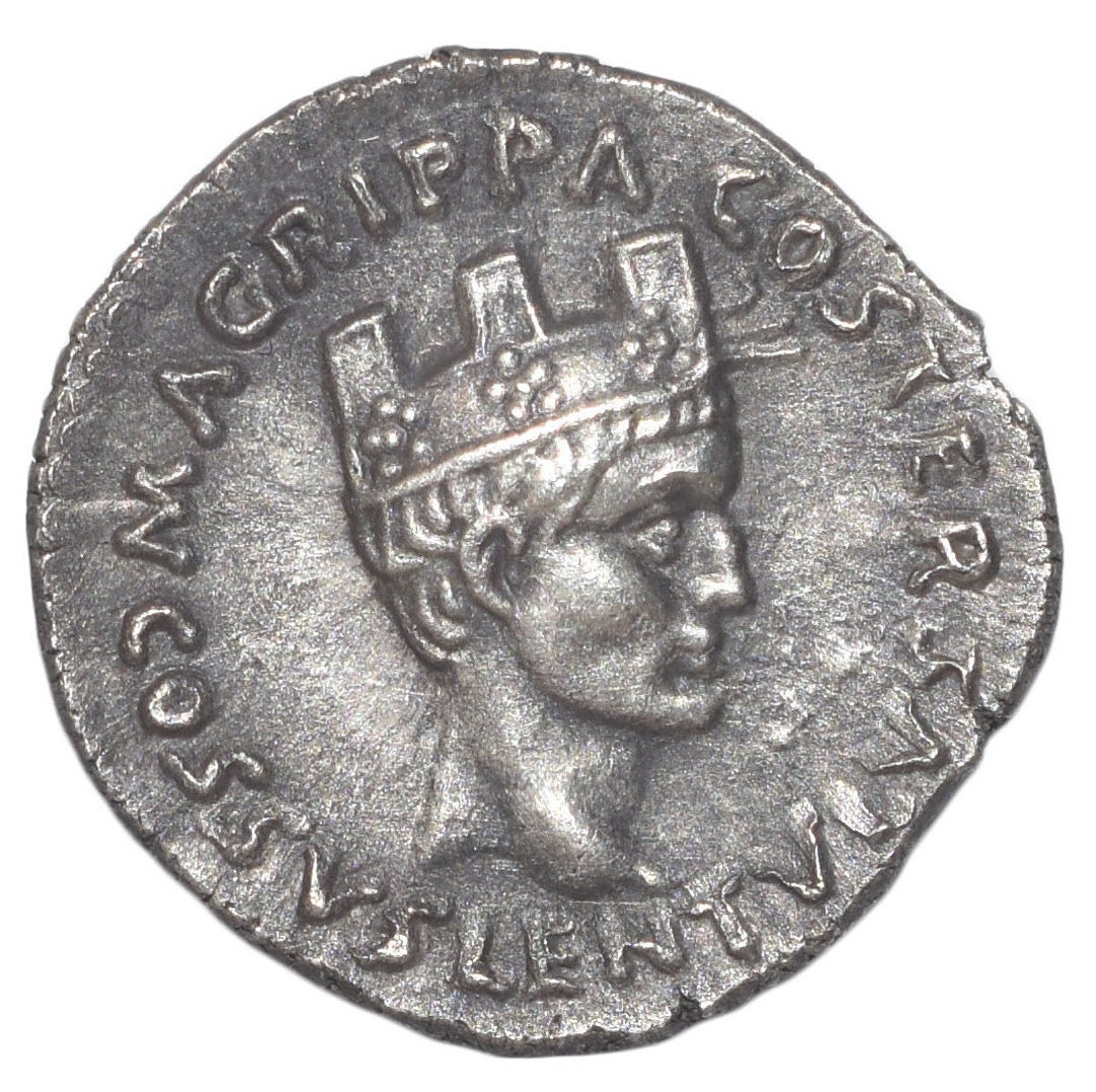 Augustus octavian With Agrippa Wearing Combined Mural and Rostral Crown ...