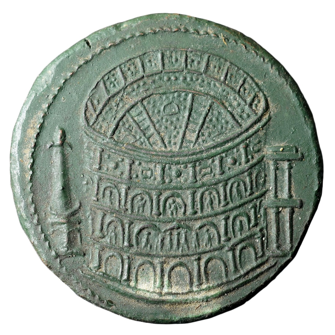 TITUS Æ COLOSSEUM Sestertius Museum Reproduction Roman Empire 80-81 A.D ...