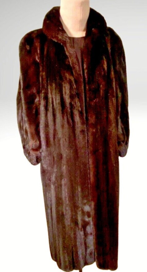 Mint Real FEMALE MINK Ranch Full Length Long Fur Coa… - Gem