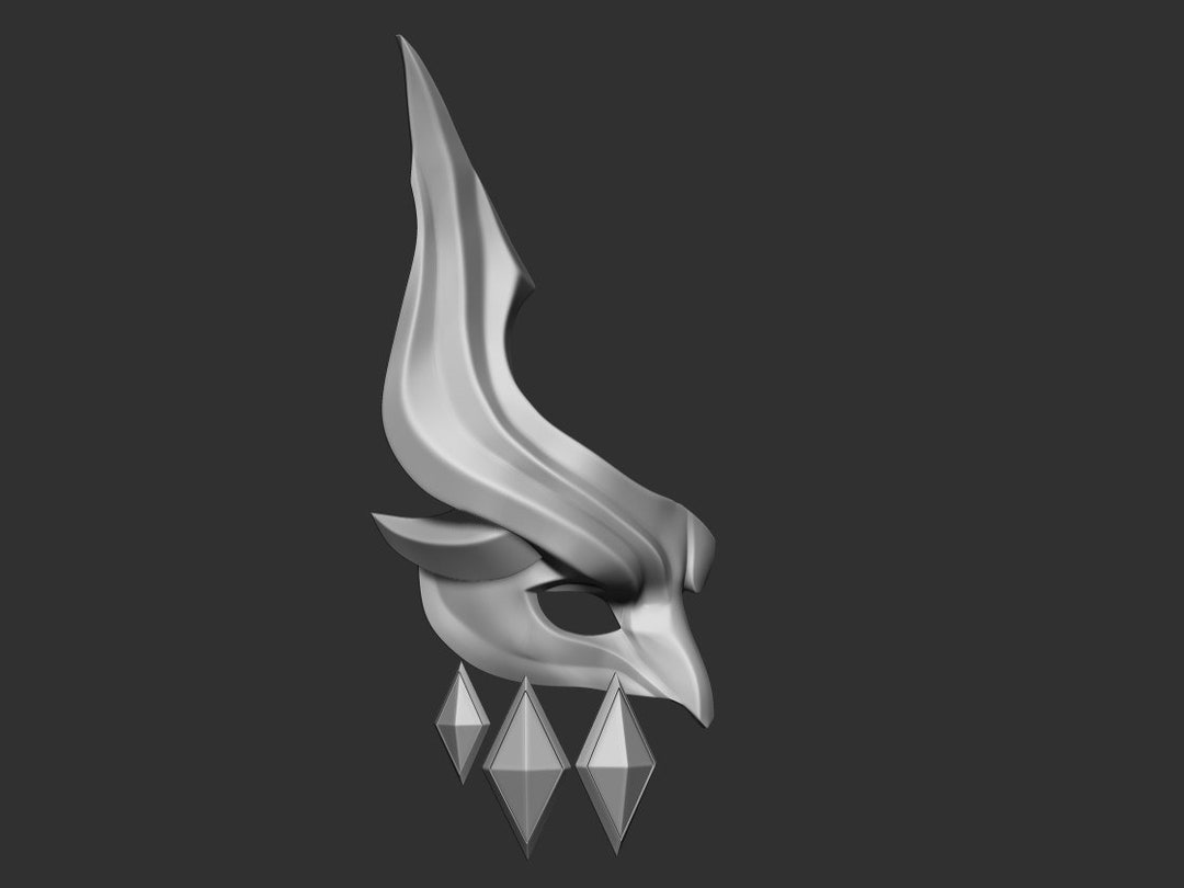 League of Legends Zed Mask 3d Digital Download - Etsy
