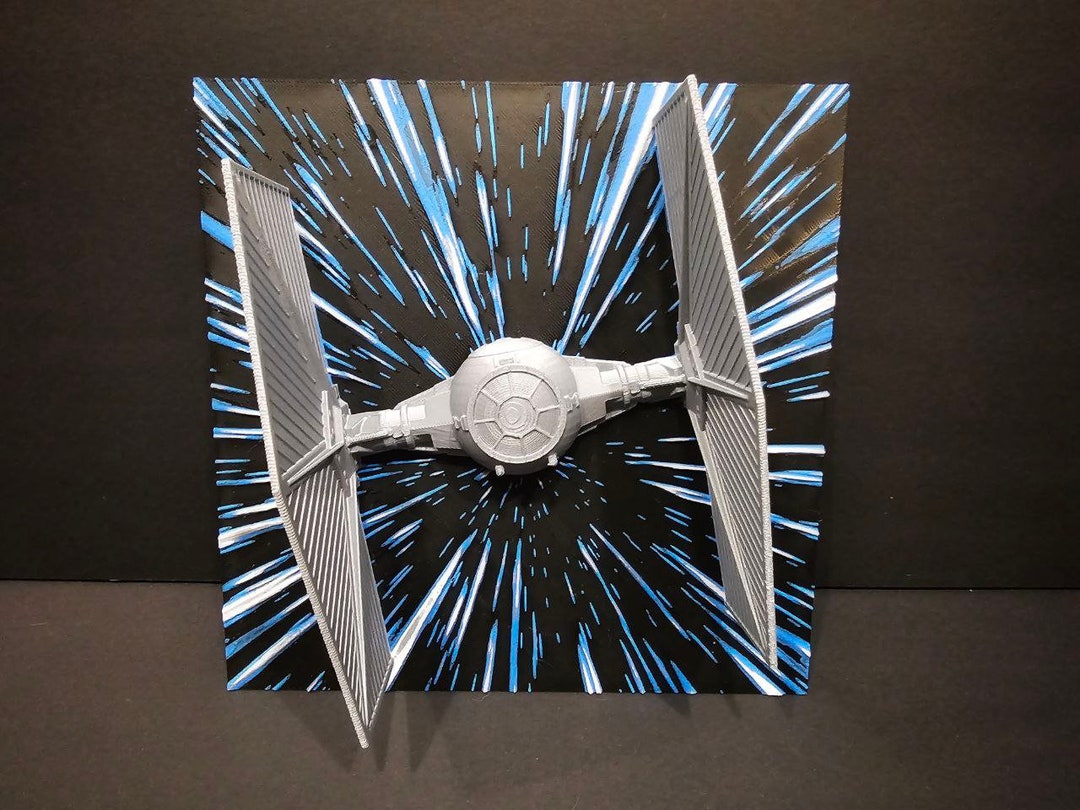 Tie Fighter 3D Painting, Hueforge Print, 3D Printed Painting, Filament ...
