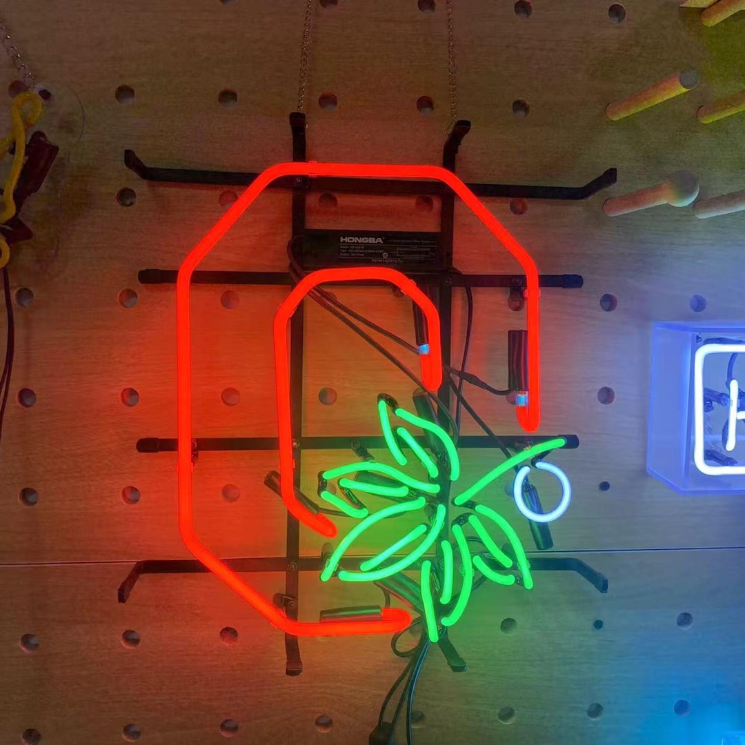 Handmade Neon Sign Ohio State Buckeyes Sports Fan Cave Neon Light - Etsy