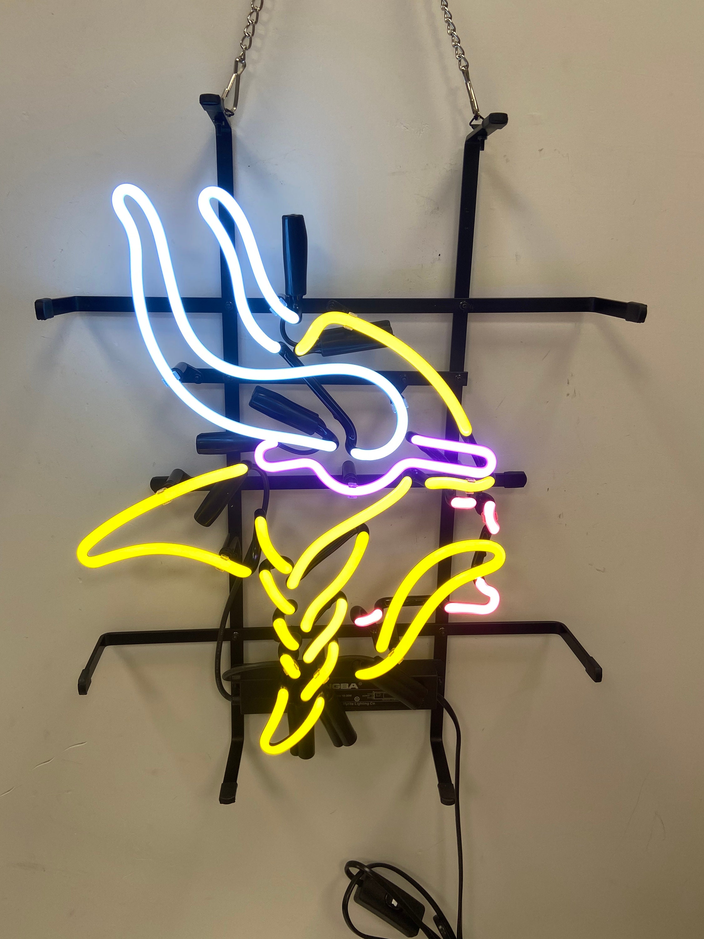 Minnesota Vikings Sports Man Cave Neon Sign Art Neon Light Sign - Etsy