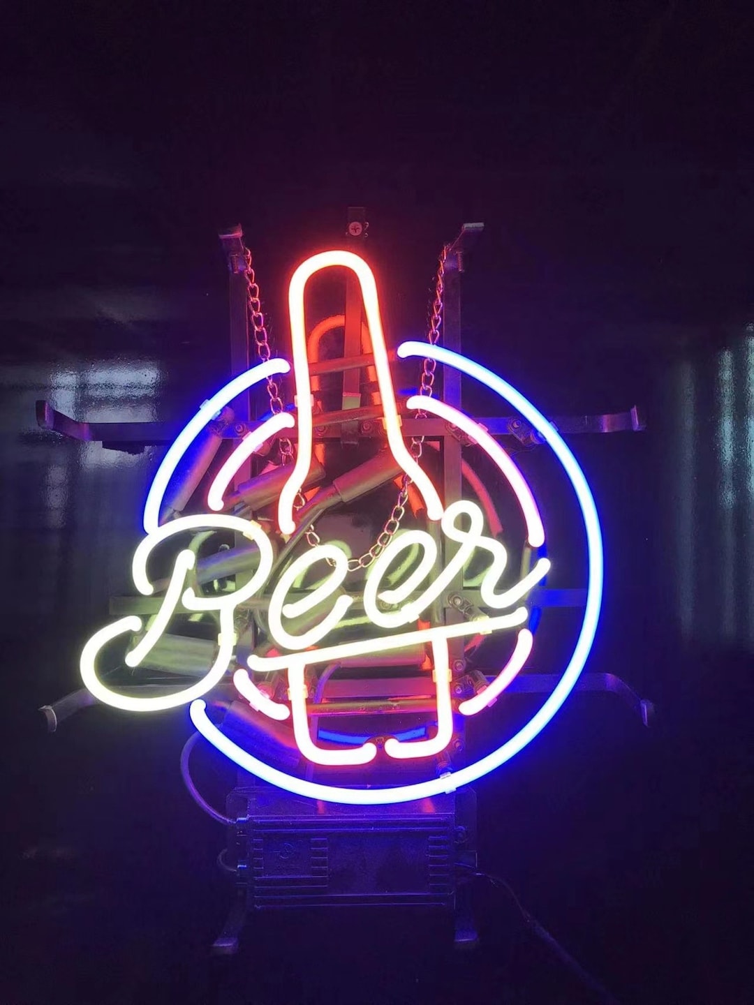 Unique Handmade Beer Bottle Custom Neon Sign Perfect Neon Light for Bar ...