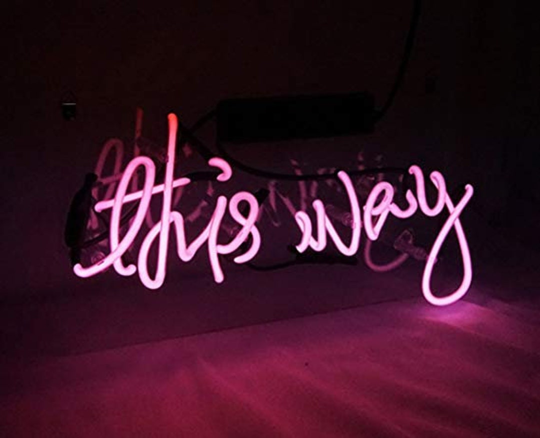 Handcrafted This Way Home Decor Wall Mount Neon Sign Art Neon Light - Etsy