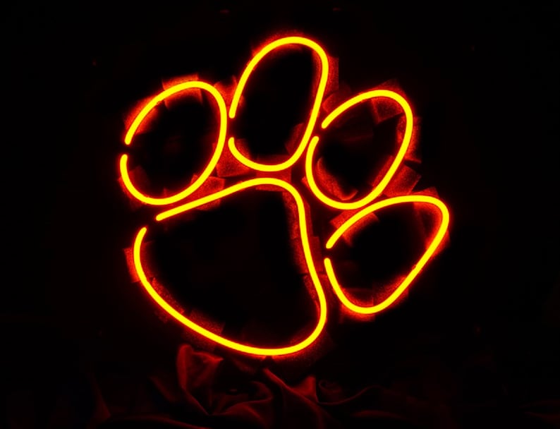 Clemson Tigers Sports Banner Man Cave Neon Light Neon Sign - Etsy