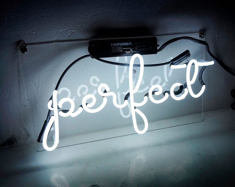 Perfect Neon Sign Wedding Art Handmade Banner Neon Light - Etsy