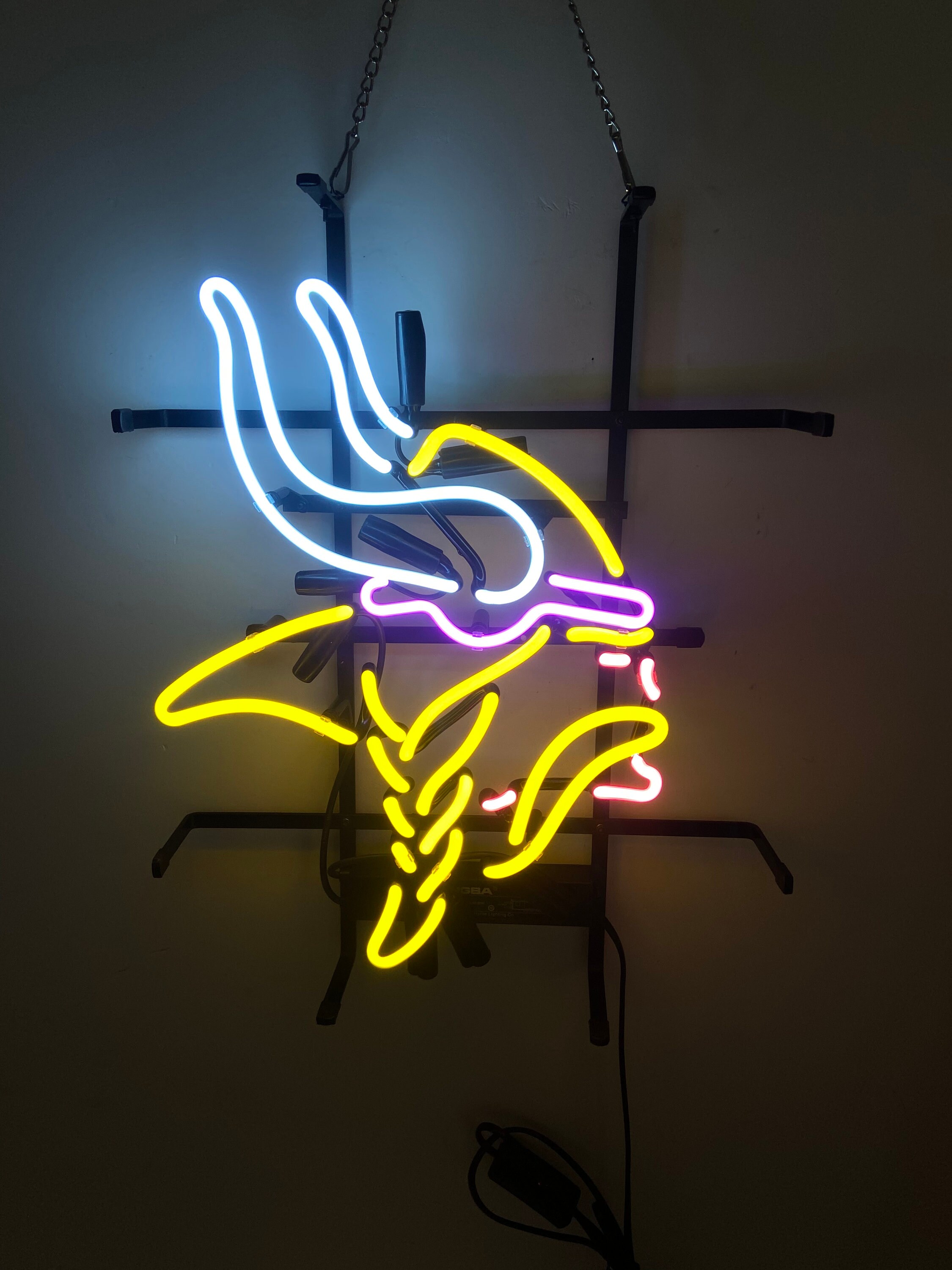 Minnesota Vikings Sports Man Cave Neon Sign Art Neon Light Sign - Etsy