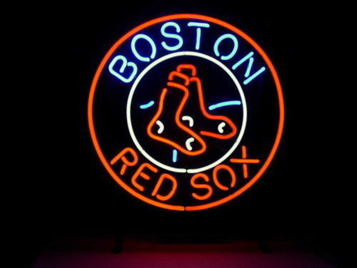 Handmade Neon Sign Custom Boston Red Sox Real Glass Neon Sign - Etsy