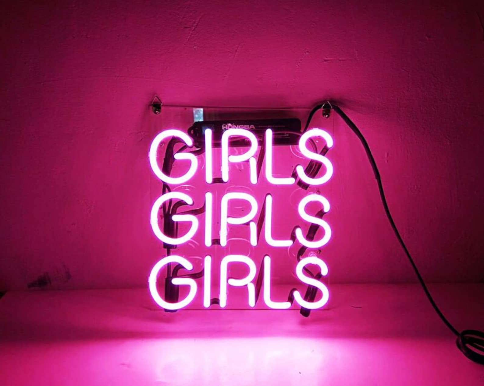 Handmade Glass Neon Girls Girls Girls Neon Light Banner Neon - Etsy