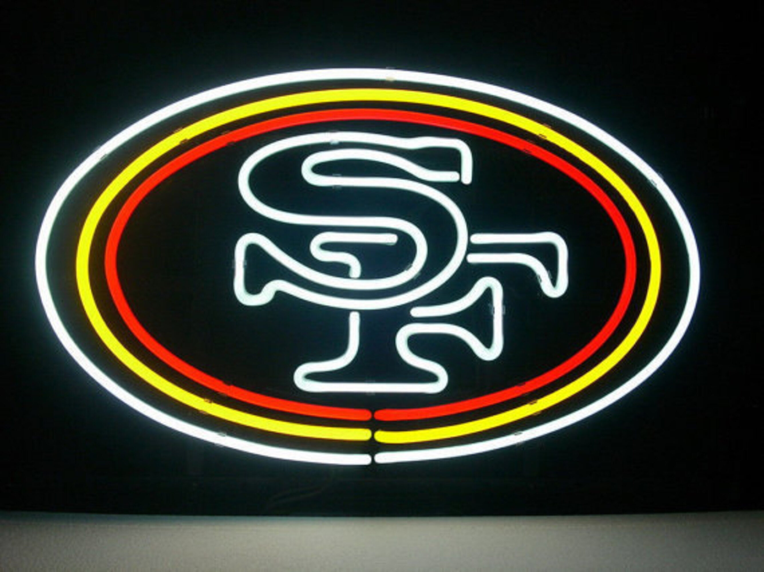 Neon Sign Wall Decor San Francisco 49ers Man Cave Neon Sign Custom Art