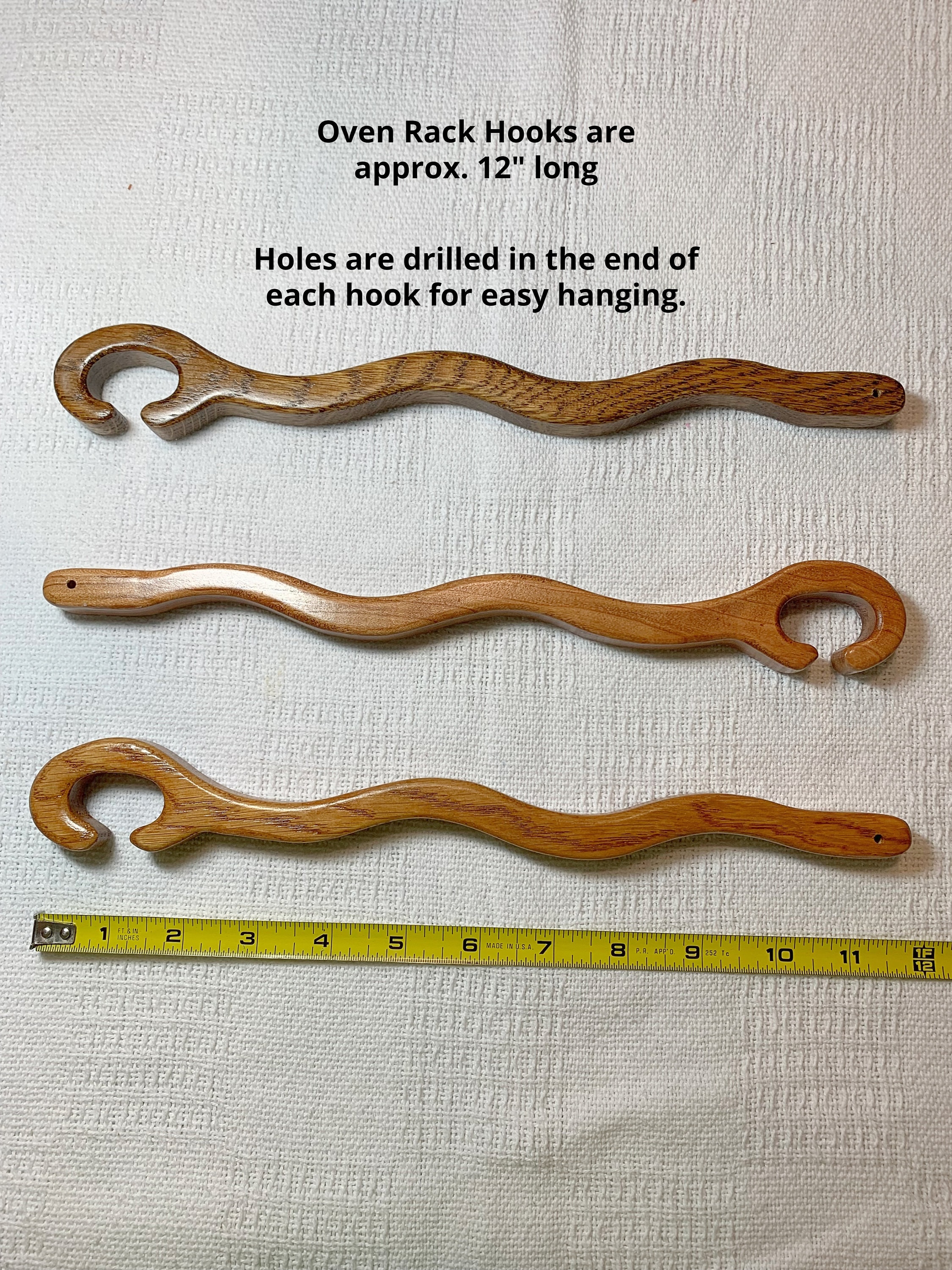 Stocking Stuffer - Handmade Oven Rack Hook: Solid Wood Kitchen Tool - Etsy