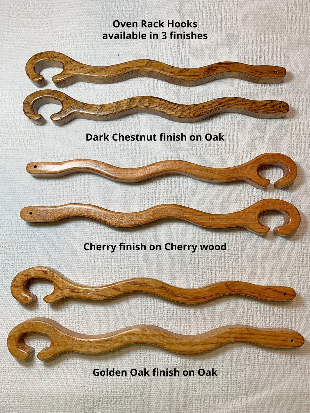 Handmade Oven Rack Hook: Solid Wood Kitchen Tool - Etsy