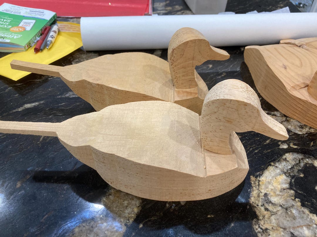 Wood Carving - Various Duck Decoy Blanks – Teal, Pintail, Loon, Mallard ...