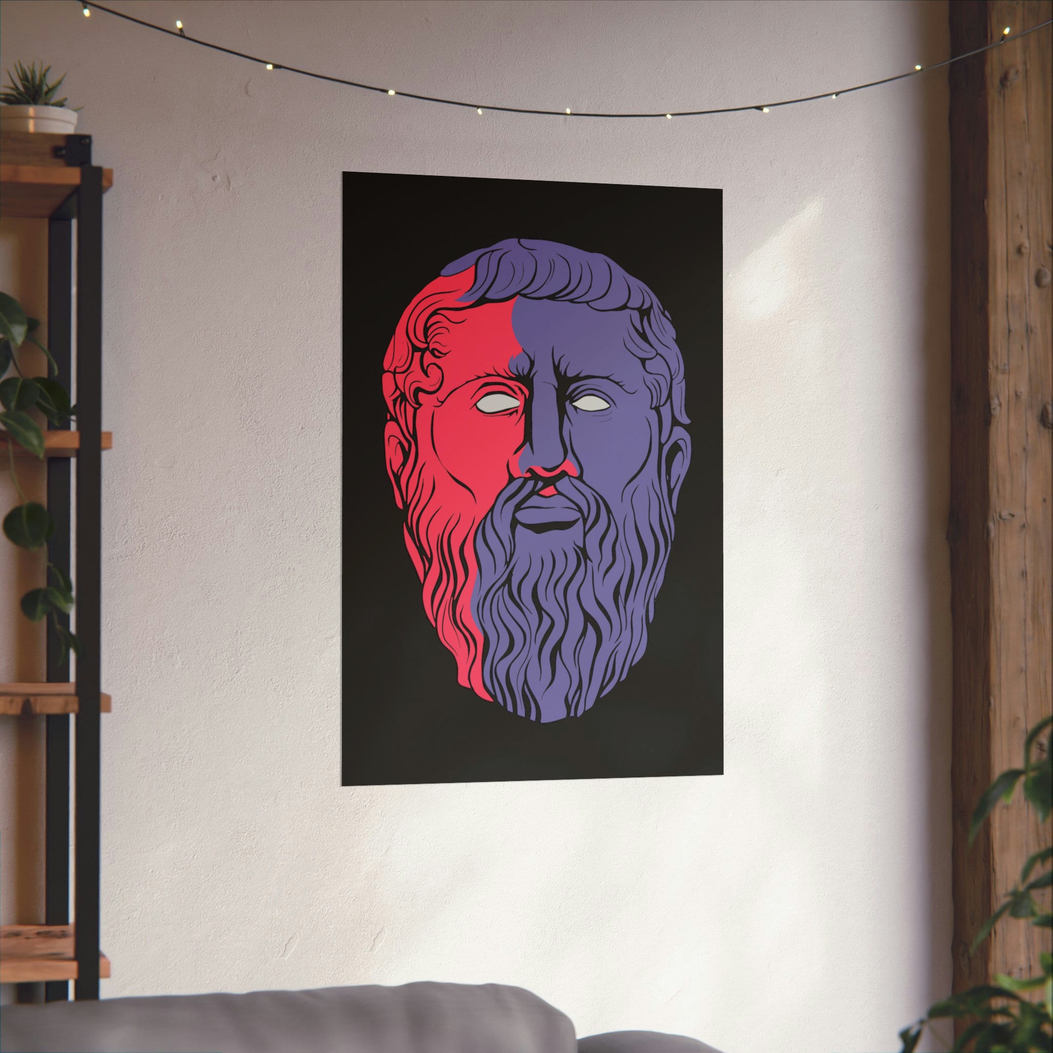 Plato Greek Philosopher Poster Modern Classical Art Print, Dual-tone ...