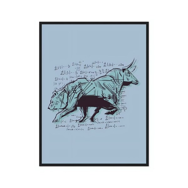 Bullish and Bearish Wall Art - Etsy