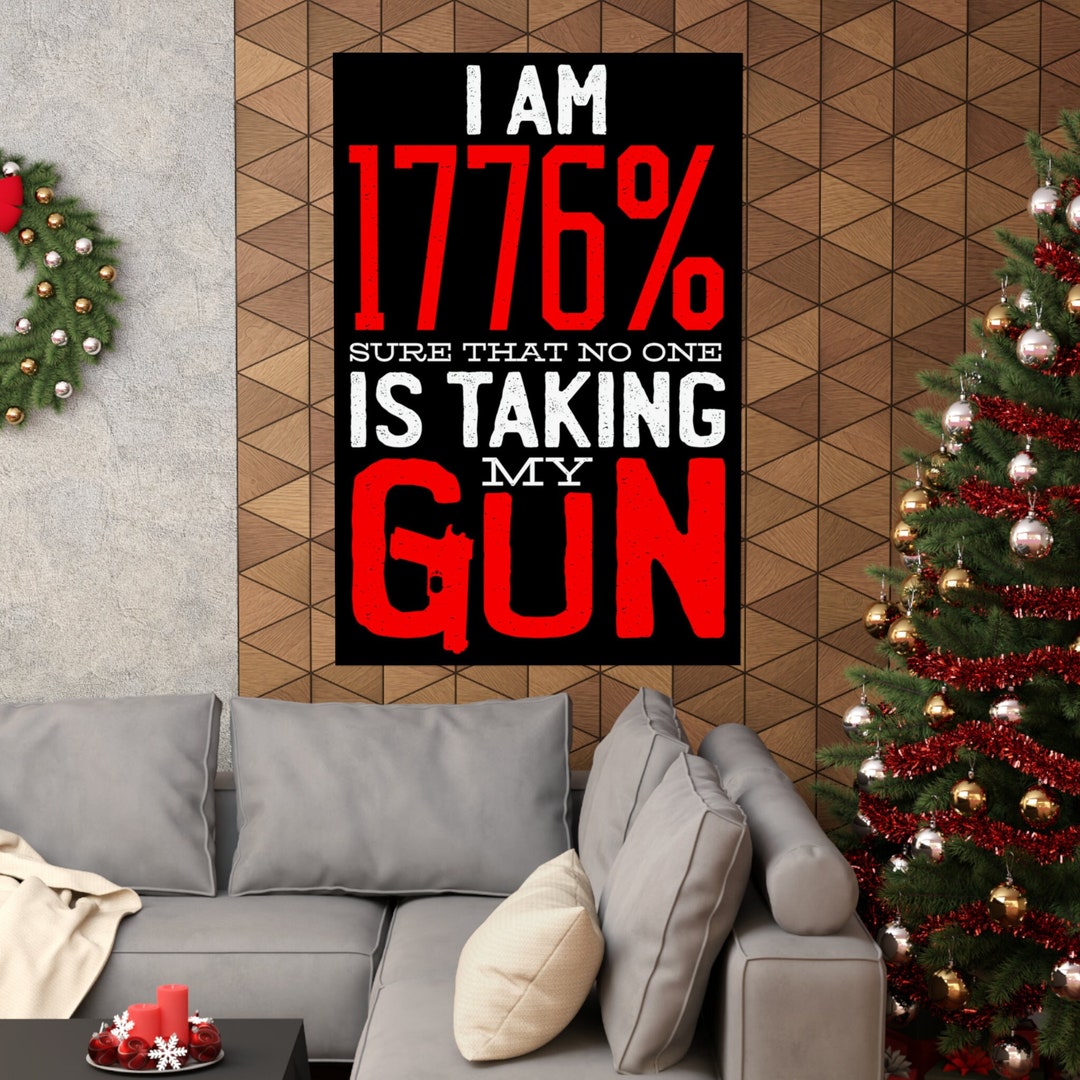 1776 Patriotic Gun Rights Poster Archival Quality, USA Independence ...