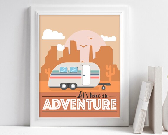 Adventure Print Lets Have an Adventure Adventure Wall Art - Etsy