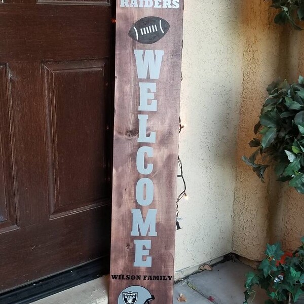Welcome Raiders Sign - Etsy