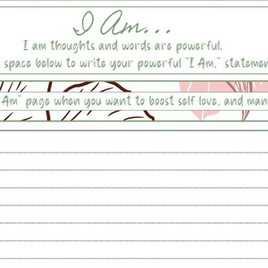 I Am | Positive PDF | Self Love Page - Etsy