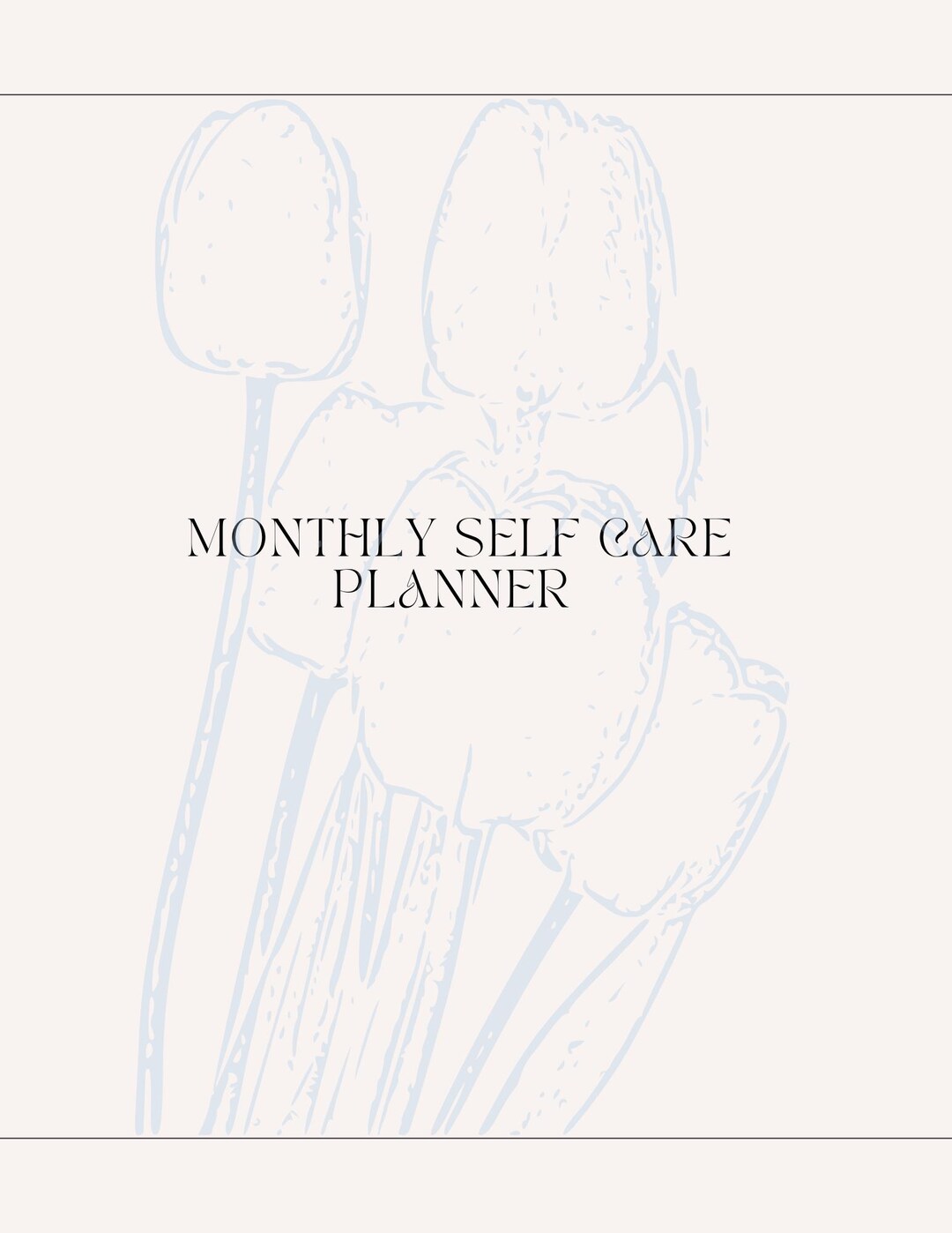 Monthly Self Care Planner PDF - Etsy
