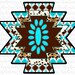 Turquoise Aztec Png Sublimation Designs Downloads Turquoise - Etsy