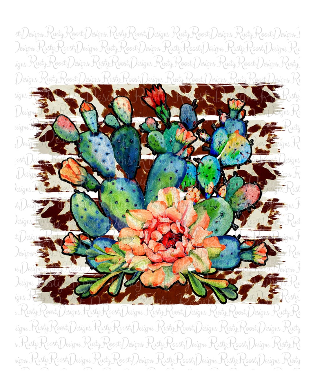 Cactus Sublimation Designs Downloads, Western Sublimation, Digital ...