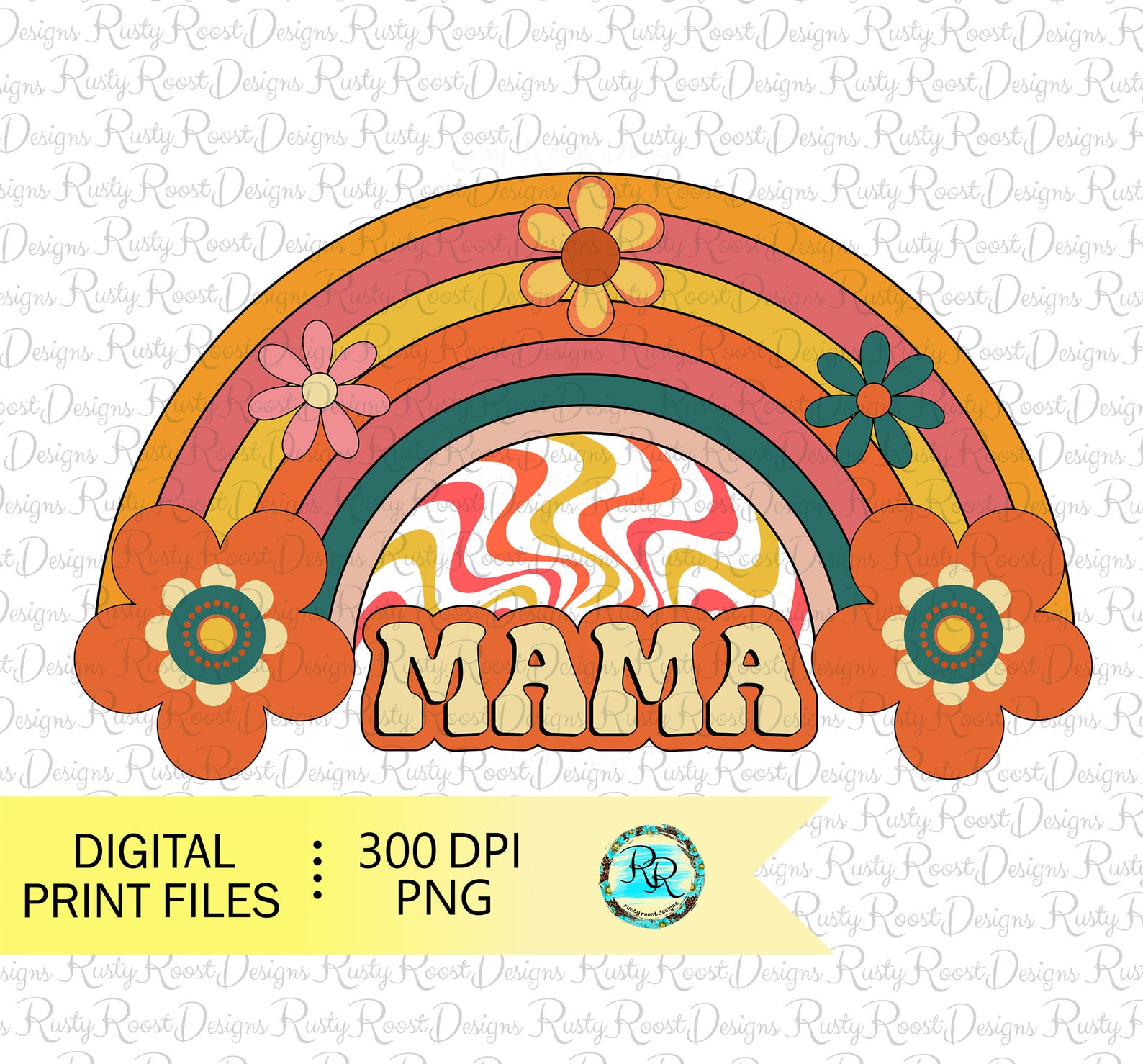 Retro Mama Png Retro Sublimation Designs Downloads | Etsy