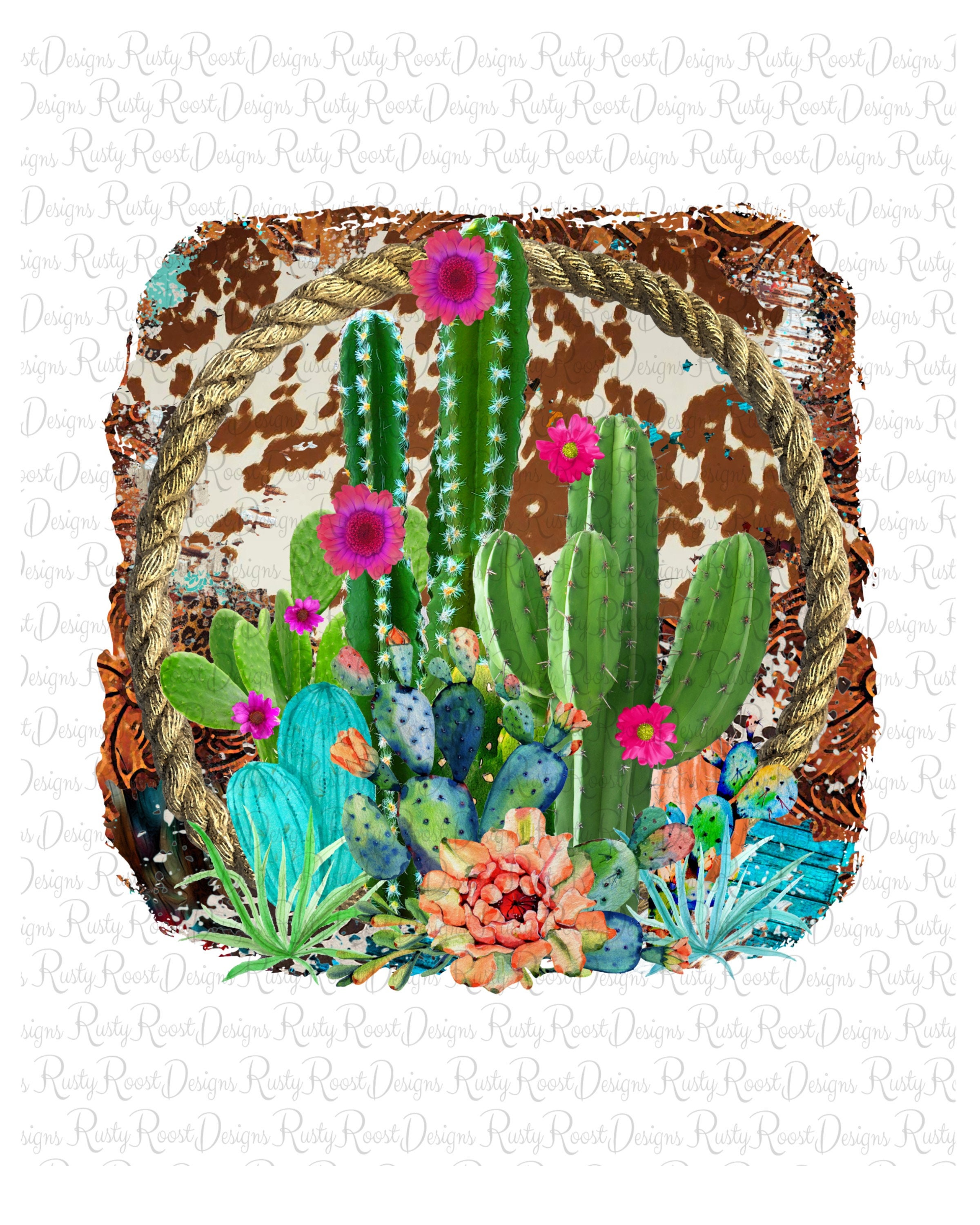 Cactus Sublimation Designs Downloads Cactus Png Watercolor - Etsy