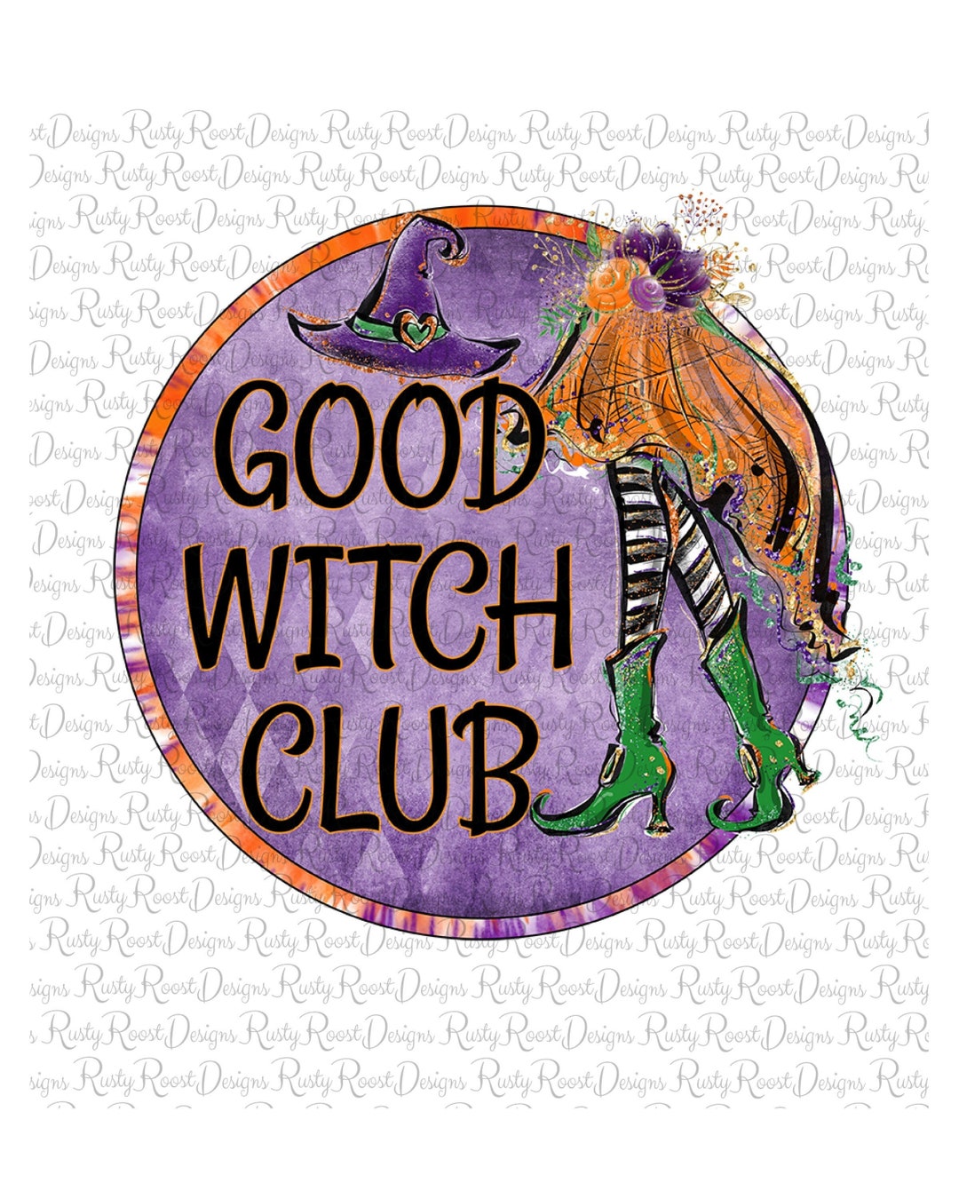 Good Witch Club Png, Halloween Sublimation Designs Downloads, Digital ...