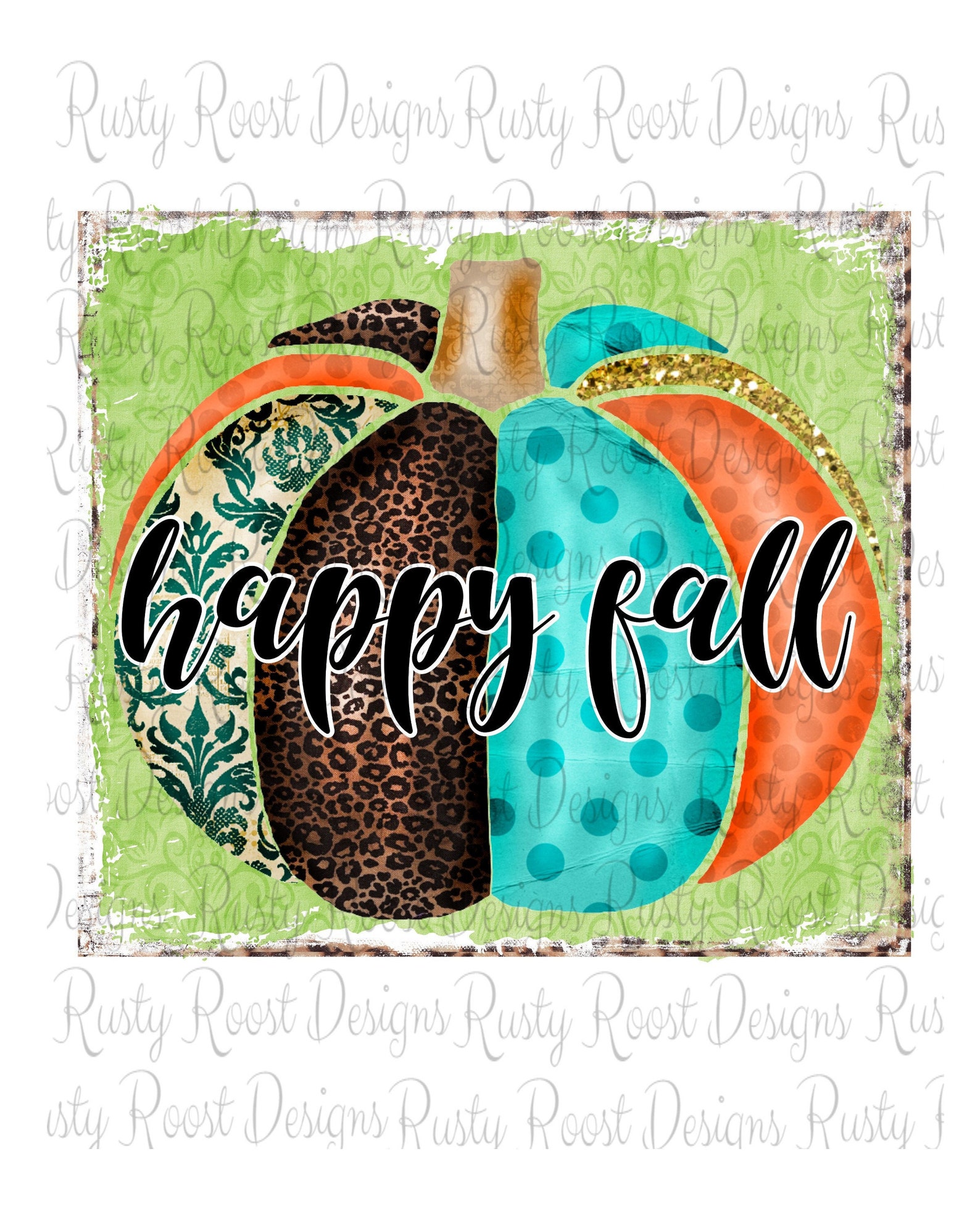 Happy Fall Pngfall Sublimation Designs Downloadsdigital | Etsy