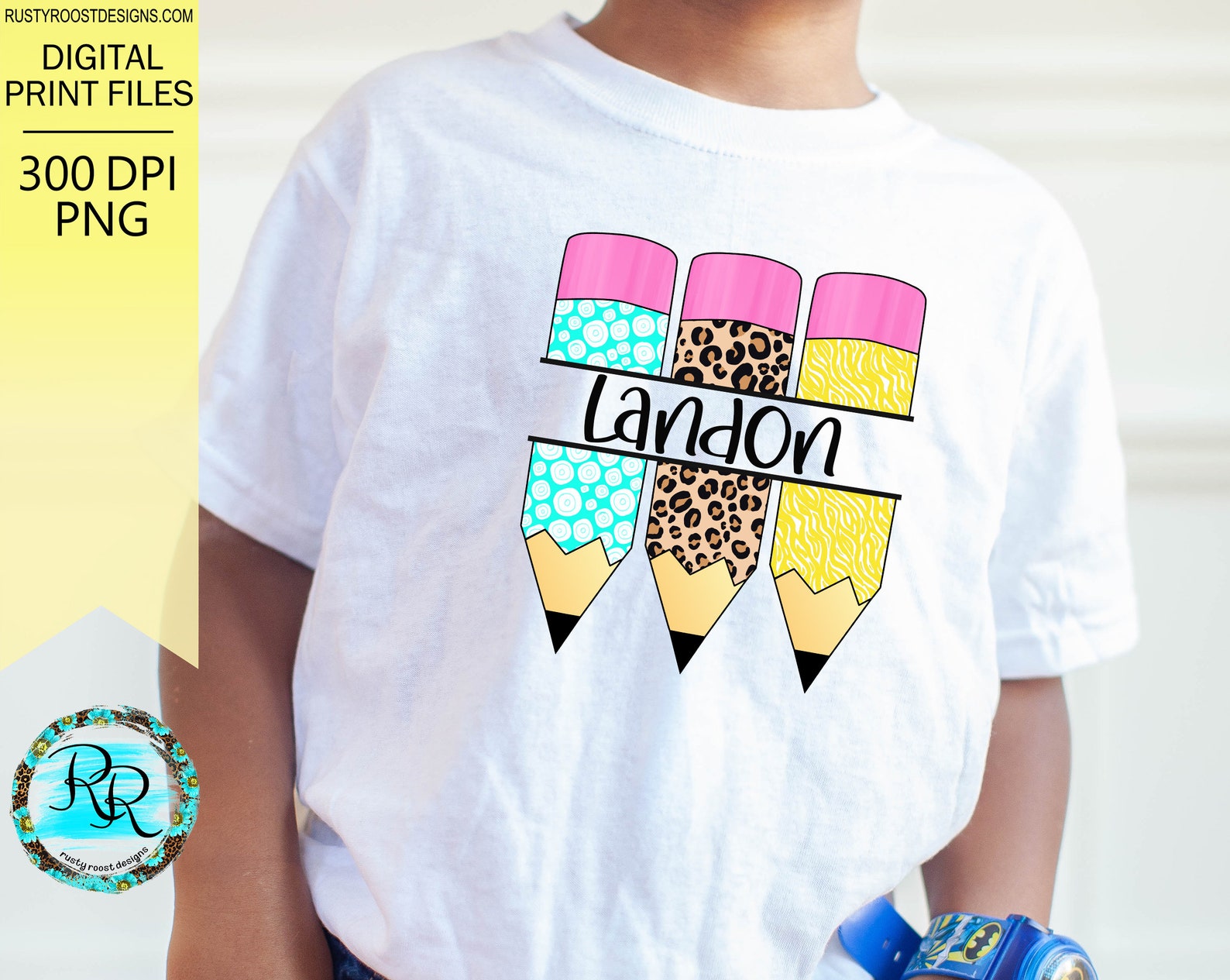 Split Pencils PNG School Sublimation Designs Downloads - Etsy