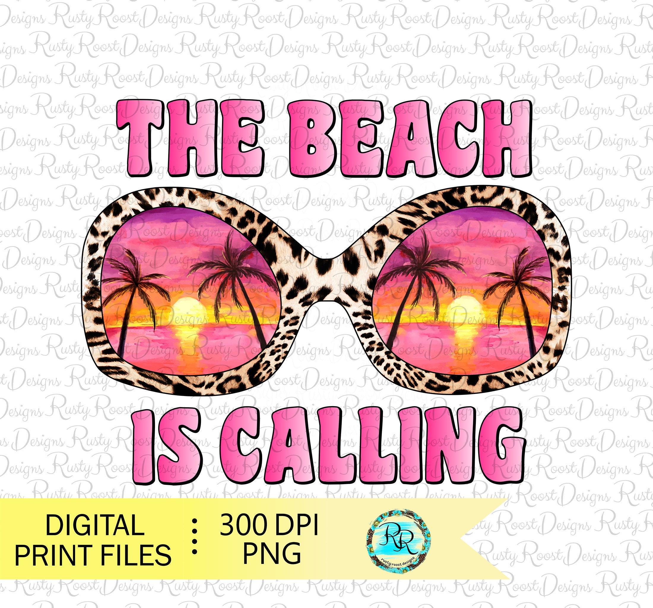 The Beach is Calling PNG Summer Sublimation Designs Sunset - Etsy